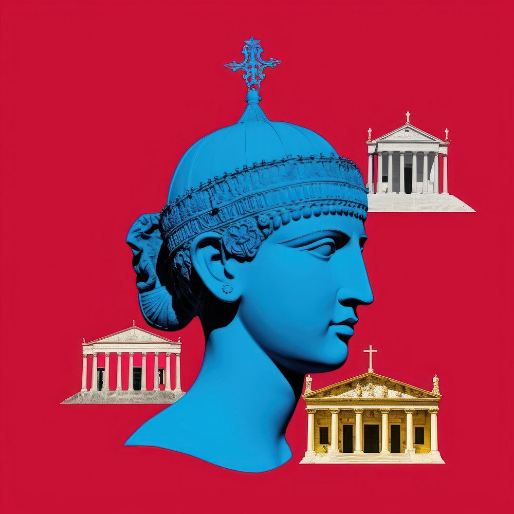 Pop greece traditional art collage | Free Photo Illustration - rawpixel