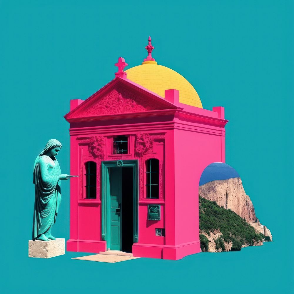 Pop greece traditional art collage | Free Photo Illustration - rawpixel