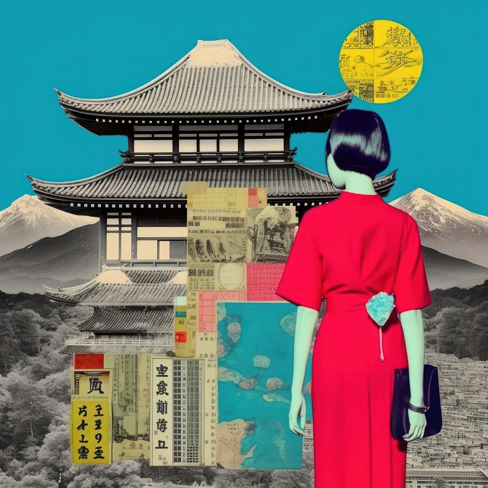 Pop japan traditional art collage | Free Photo Illustration - rawpixel