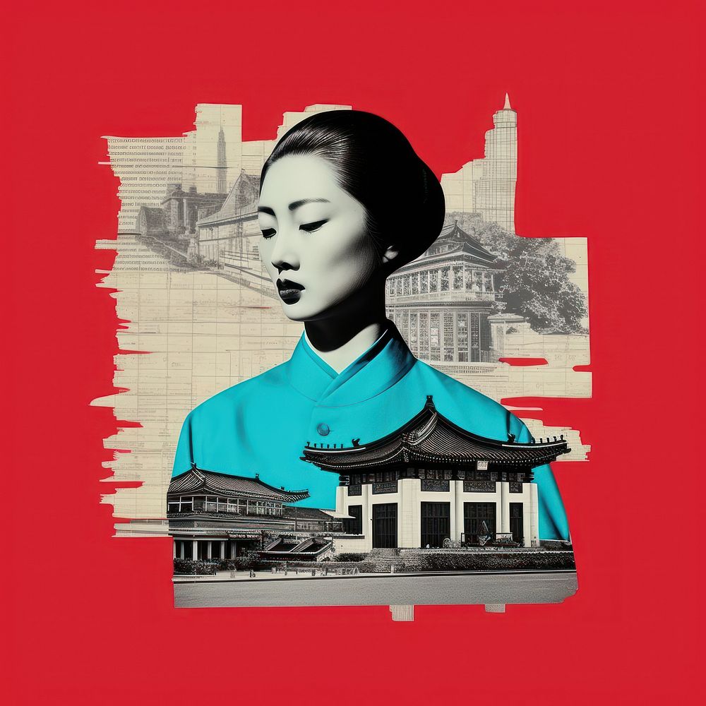 Pop korea traditional art collage | Free Photo Illustration - rawpixel