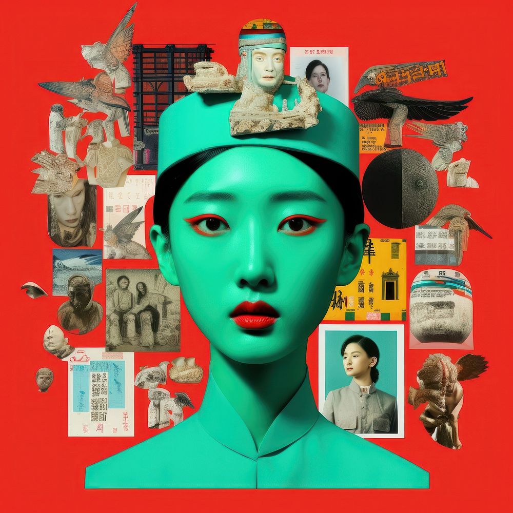 Pop korea traditional art collage | Free Photo Illustration - rawpixel