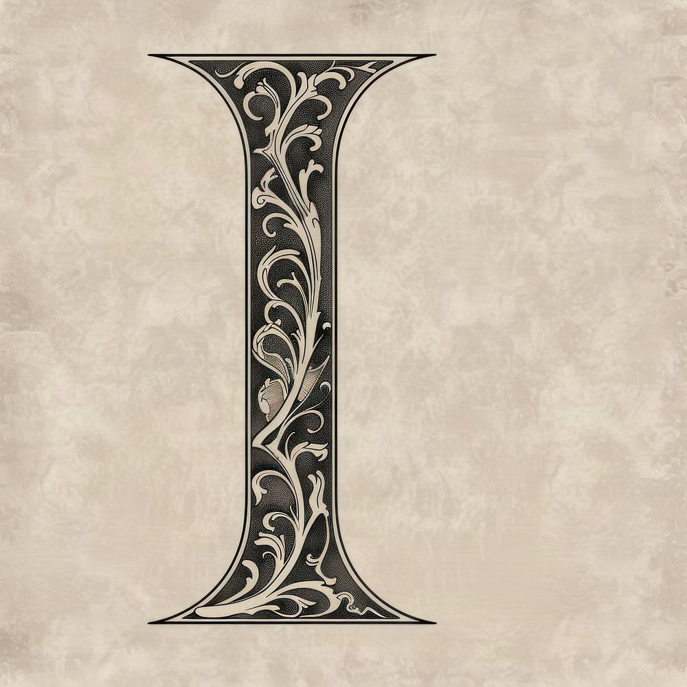 Letter i alphabet art painting | Free Photo Illustration - rawpixel