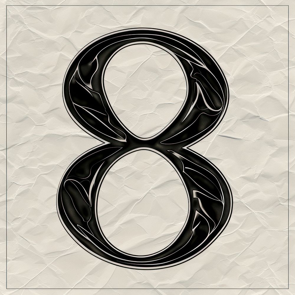 Number 8 alphabet number ampersand | Free Photo Illustration - rawpixel