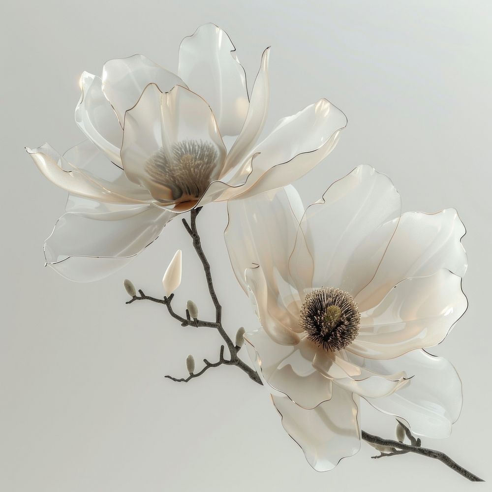 Magnolia flower asteraceae anemone blossom. | Free Photo Illustration ...