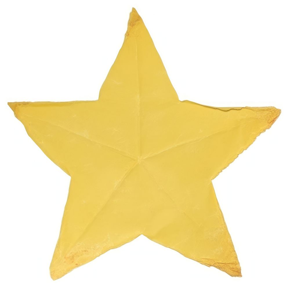Yellow star ripped paper white | Free Photo Illustration - rawpixel
