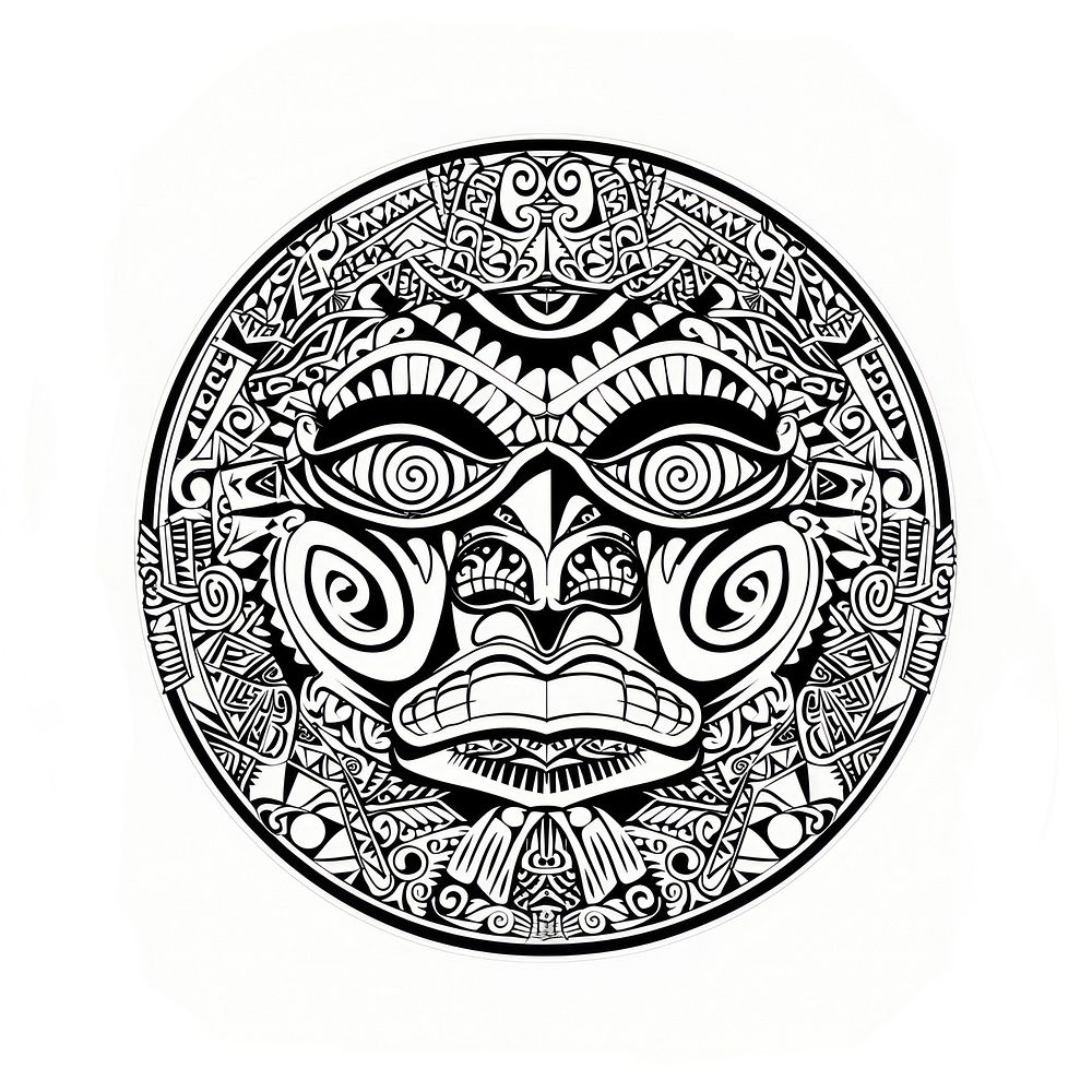 Maori illustrated drawing doodle. | Free Photo Illustration - rawpixel