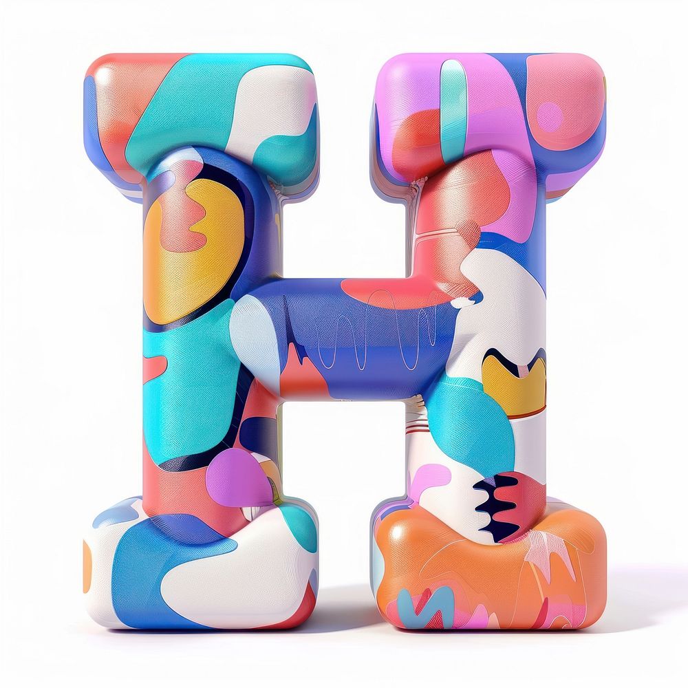 Alphabet cartoon toy white background. | Premium Photo Illustration ...