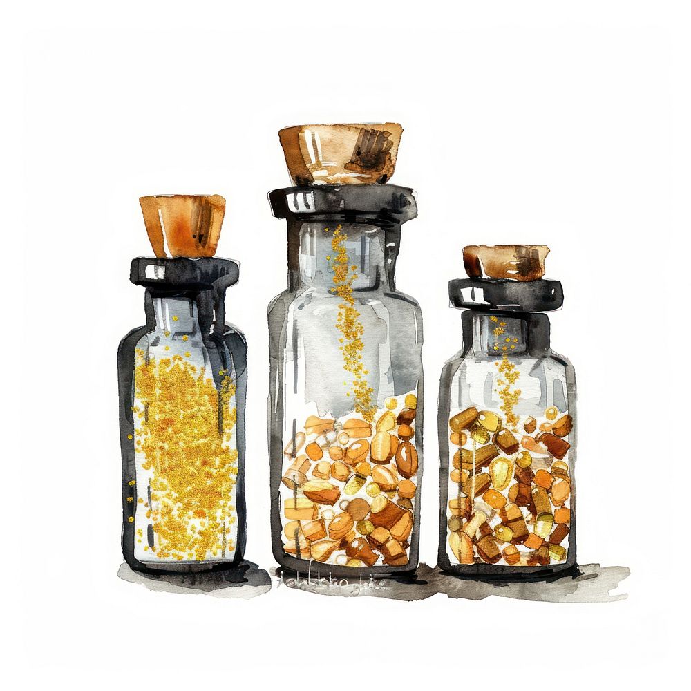 Ink painting homeopathy emphasize gold | Free Photo Illustration - rawpixel