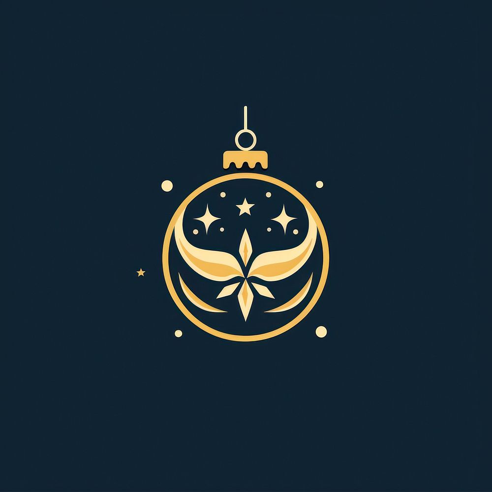Logo christmas ornaments night illuminated | Free Photo Illustration ...