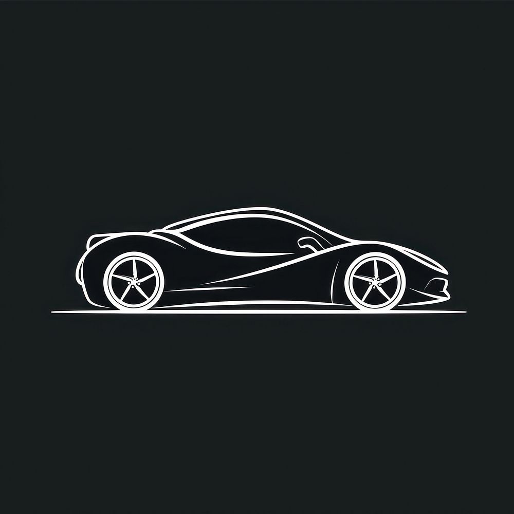 Logo sports car vehicle drawing | Free Photo Illustration - rawpixel