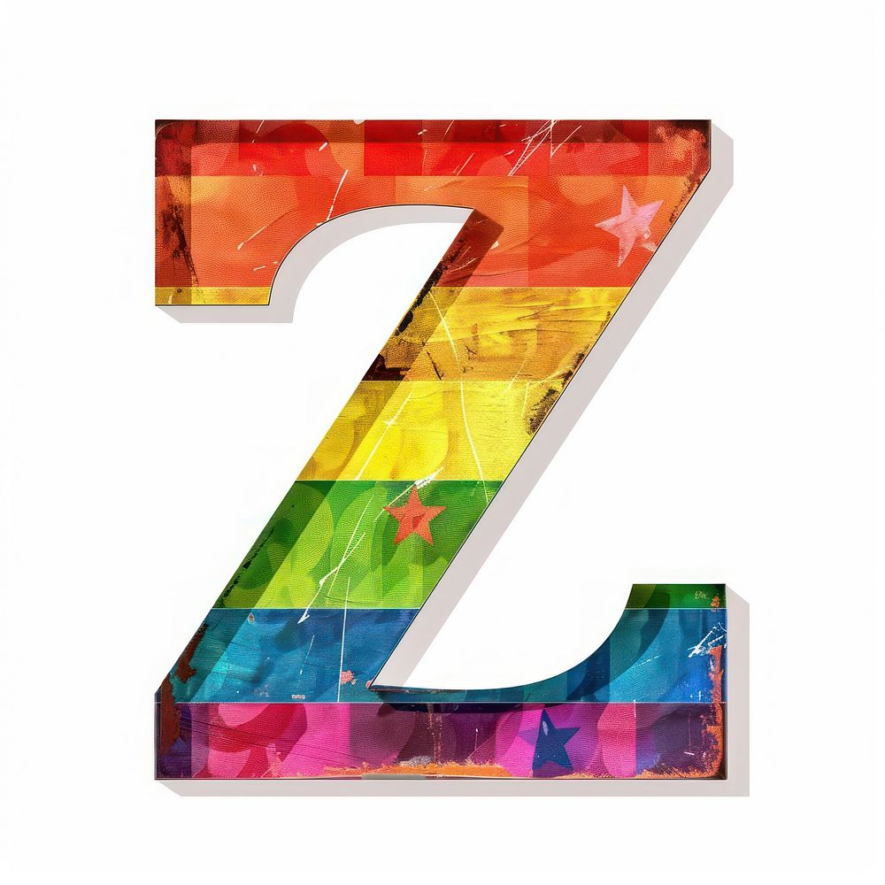 Rainbow alphabet Z number symbol | Free Photo Illustration - rawpixel