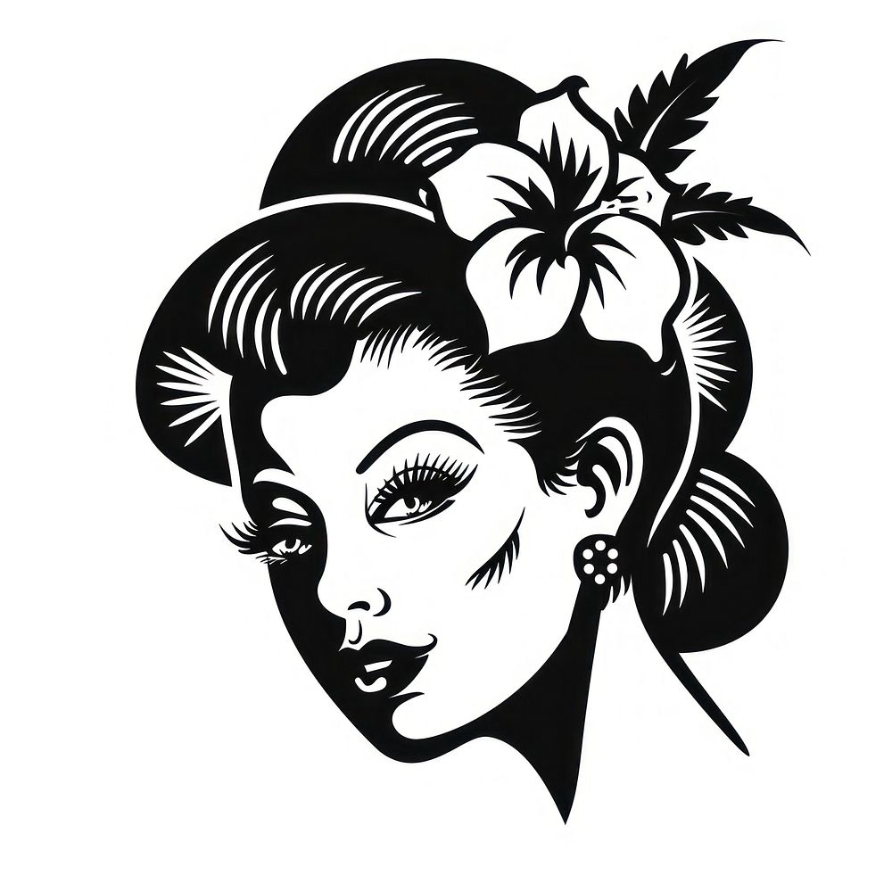 Powder puff drawing sketch black. | Premium Photo Illustration - rawpixel