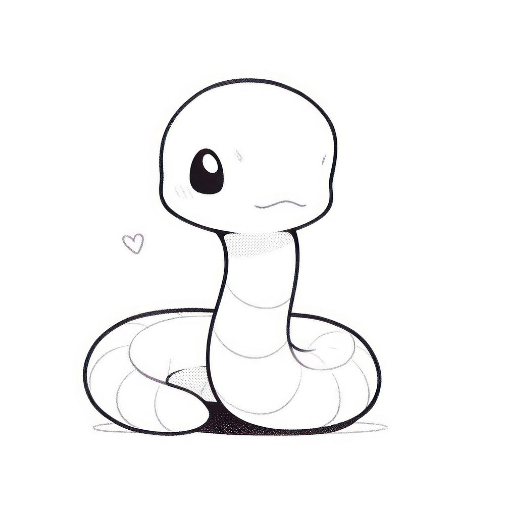 Baby snake drawing sketch doodle. | Free Photo Illustration - rawpixel