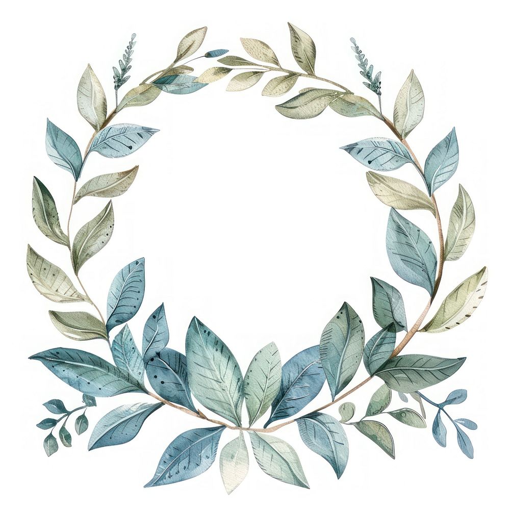 Wreath leaf pattern plant. | Premium Photo Illustration - rawpixel