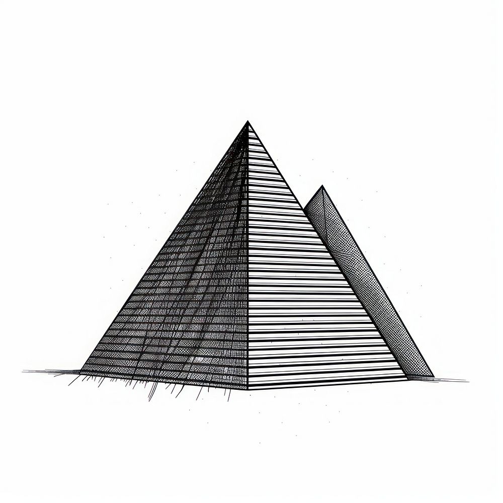Pyramids shape architecture illustrated triangle. | Free Photo ...