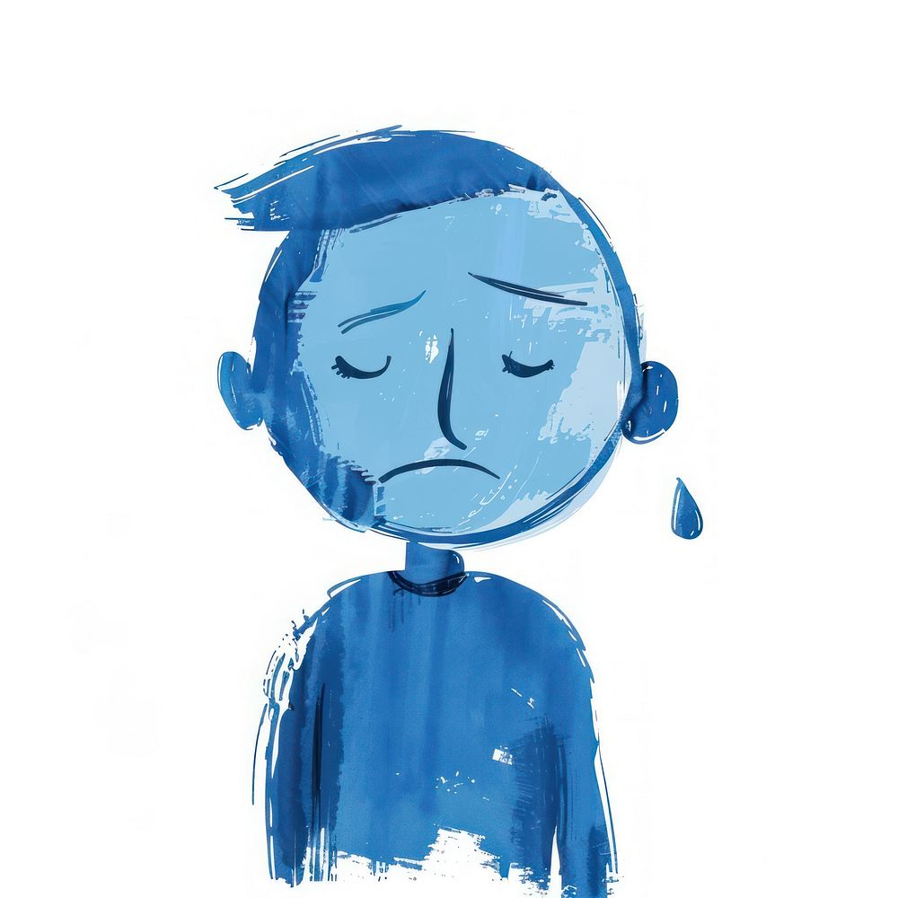 Sad person illustrated photography painting. | Free Photo Illustration ...