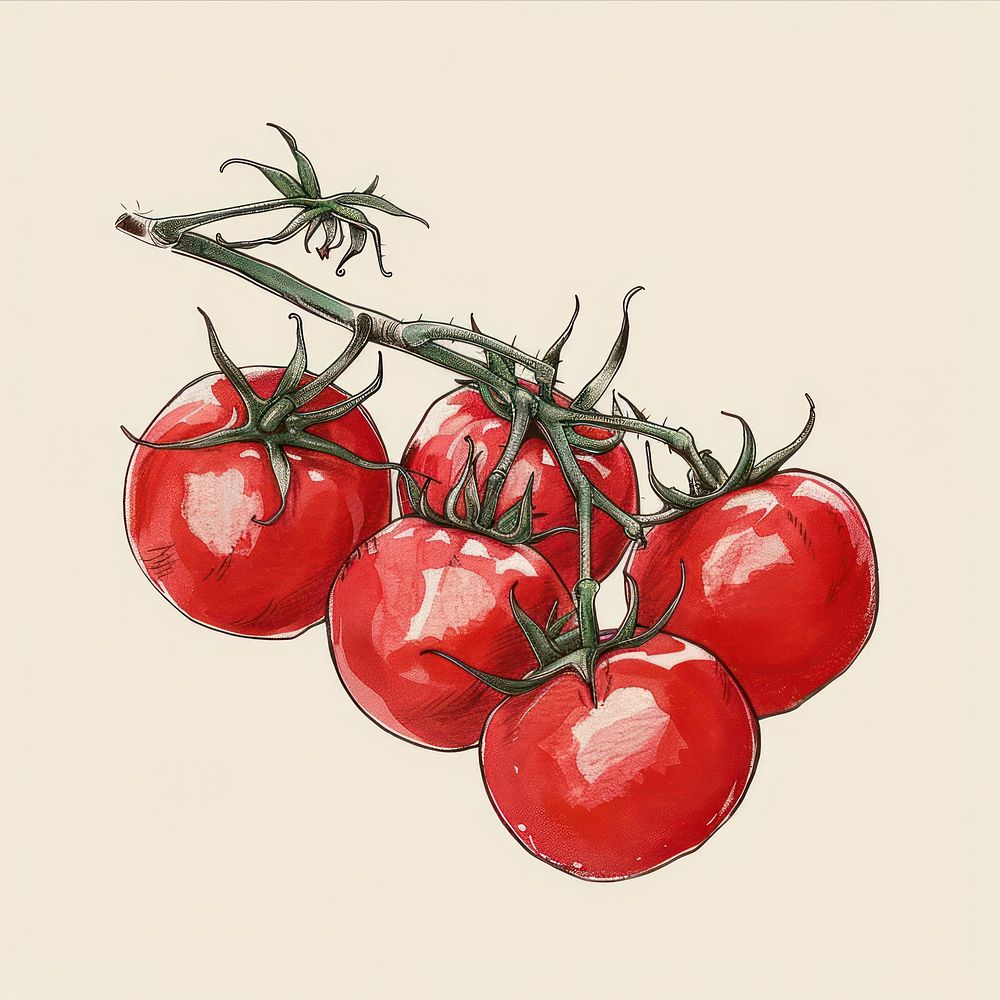 Tomatoes vine vegetable dynamite weaponry. | Free Photo Illustration ...