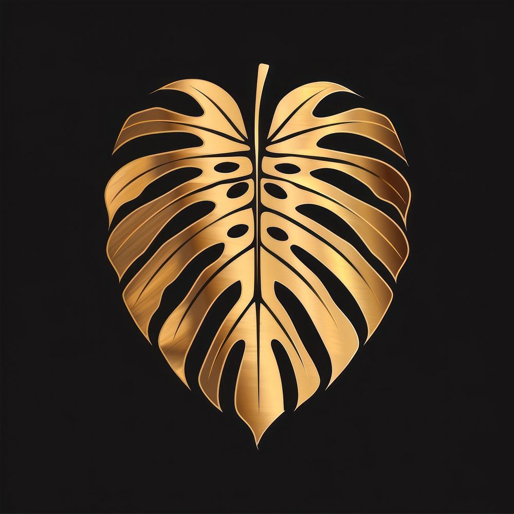 Golden monstera chandelier symbol plant. | Free Photo Illustration ...