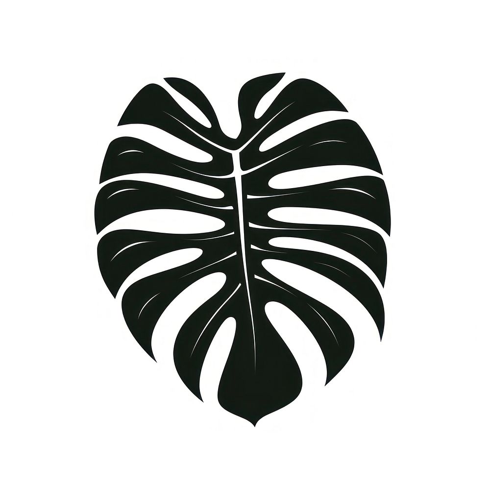 Monstera stencil plant leaf. | Free Photo Illustration - rawpixel