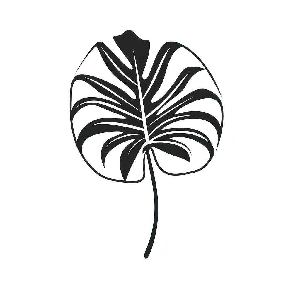Monstera illustrated chandelier stencil. | Free Photo Illustration ...