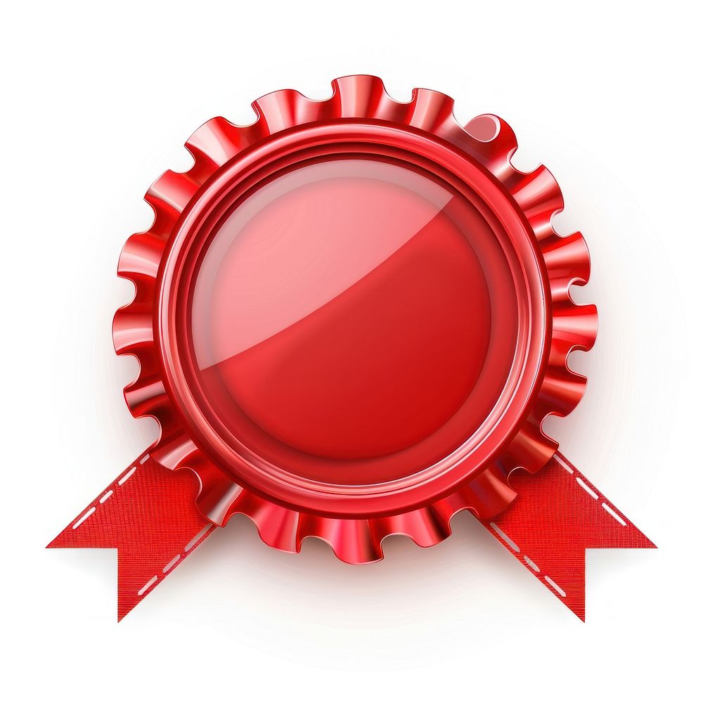 Gradient red Ribbon award badge | Free Photo Illustration - rawpixel