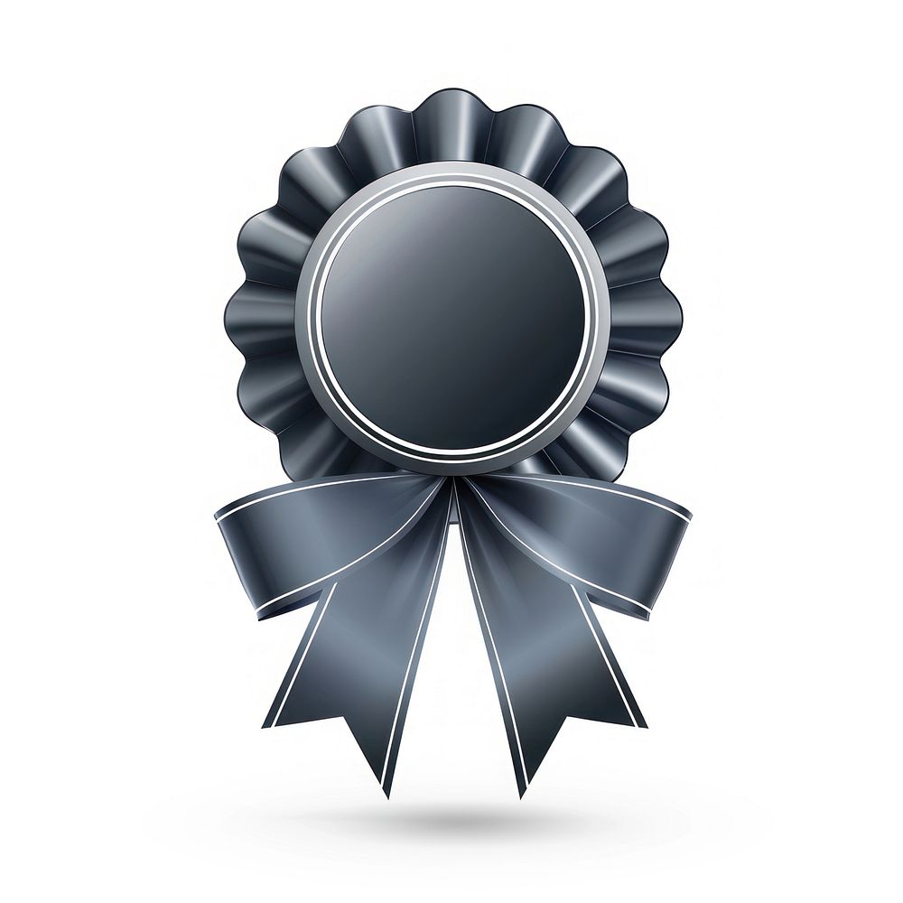 Gradient silver Ribbon award badge | Premium Photo Illustration - rawpixel