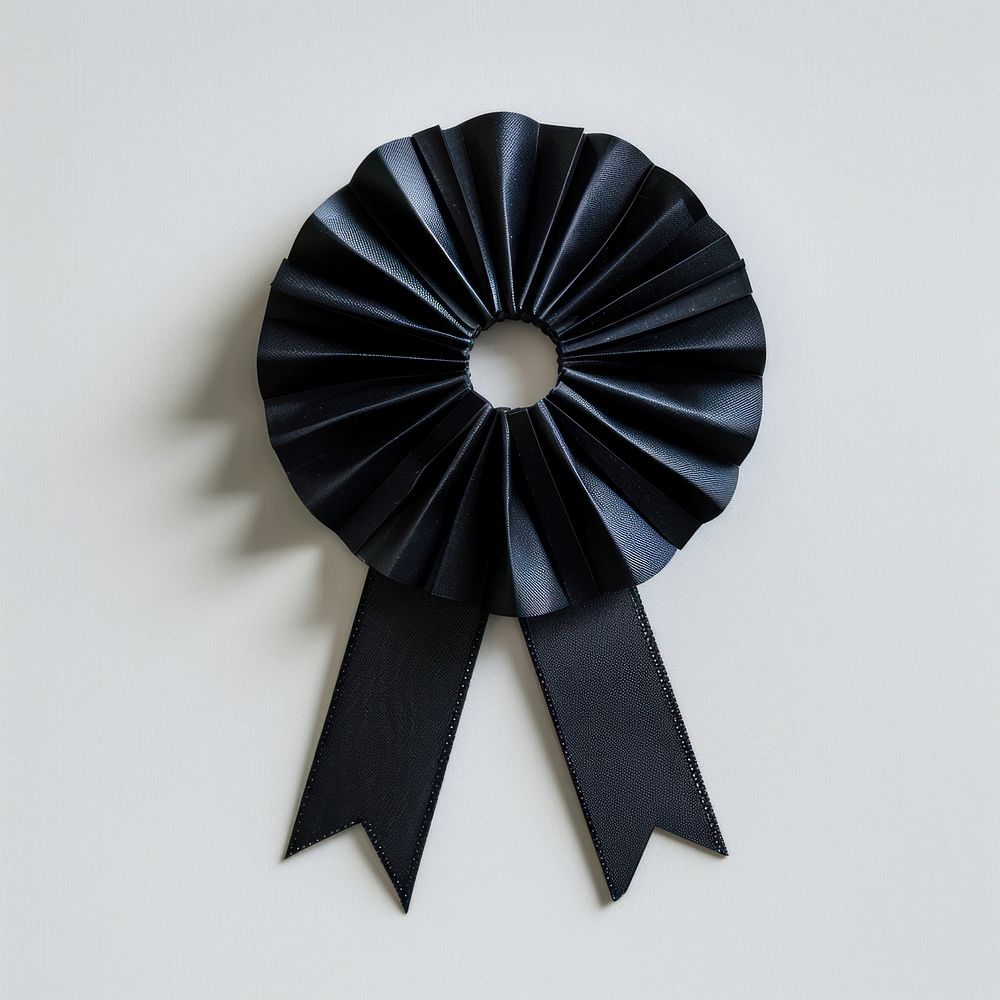 Paper black ribbon award badge | Free Photo - rawpixel