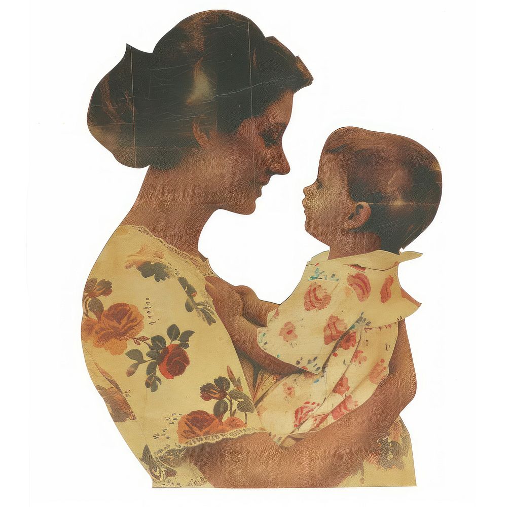 Mother shape collage cutouts female | Free Photo Illustration - rawpixel