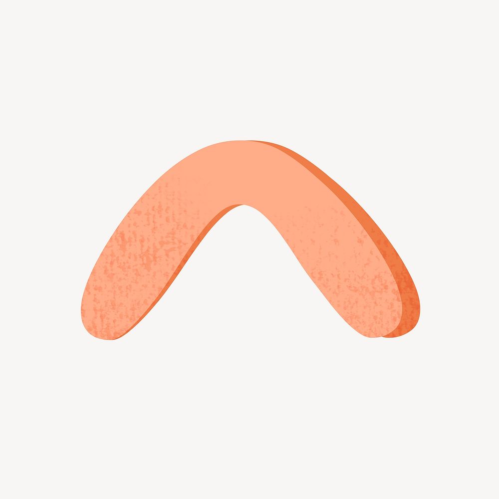 Orange circumflex sign illustration | Free Photo Illustration - rawpixel