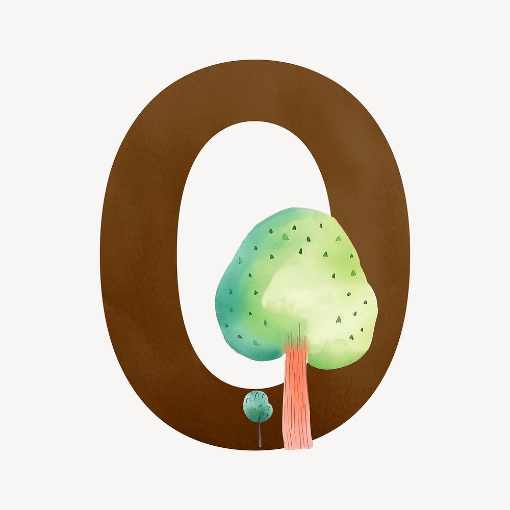 Number zero brown digital art | Free Photo Illustration - rawpixel