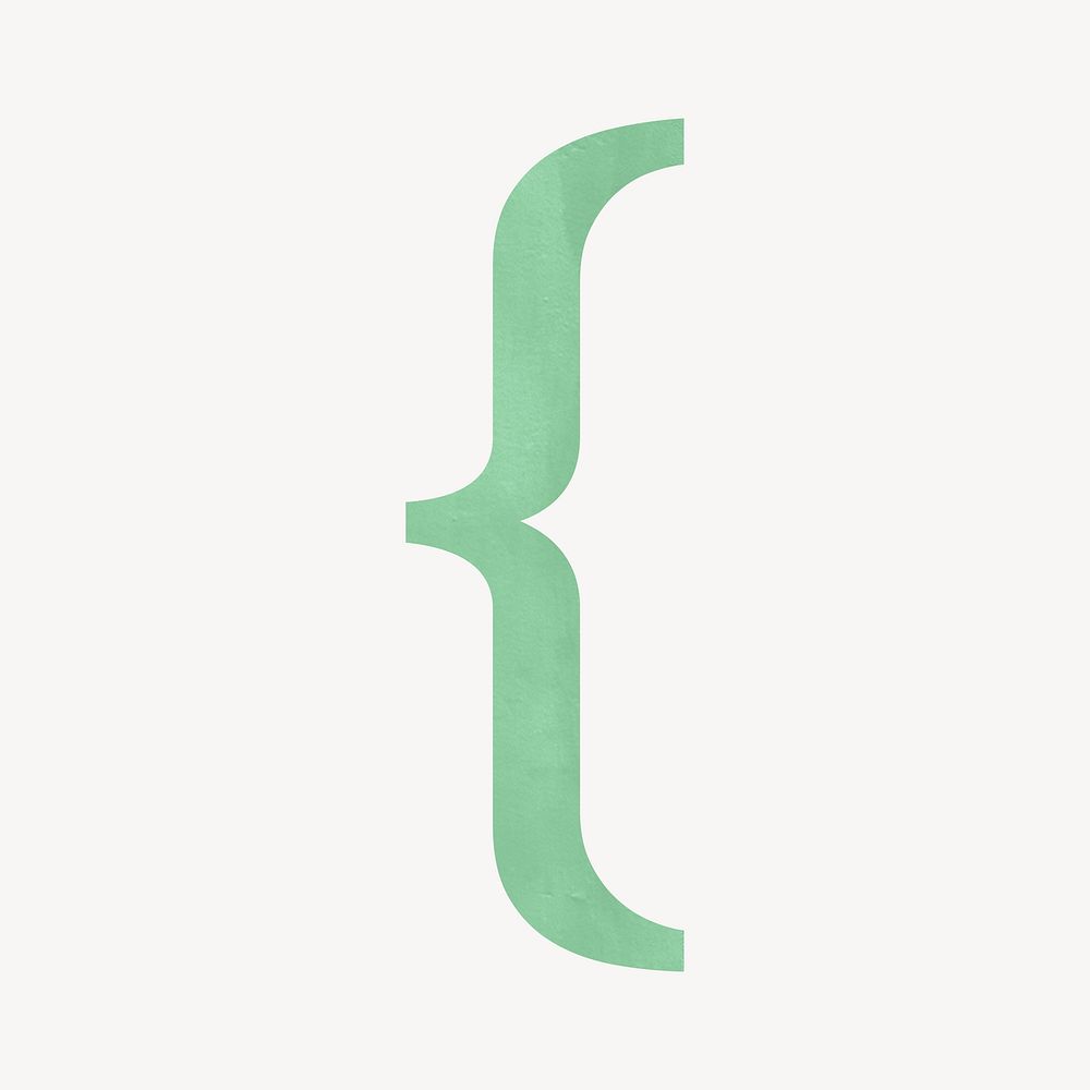 Curly bracket sign illustration | Free Photo Illustration - rawpixel