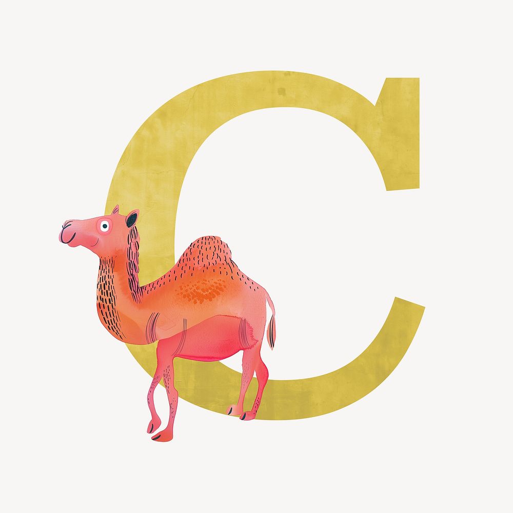 Letter C, animal character alphabet | Free Photo Illustration - rawpixel