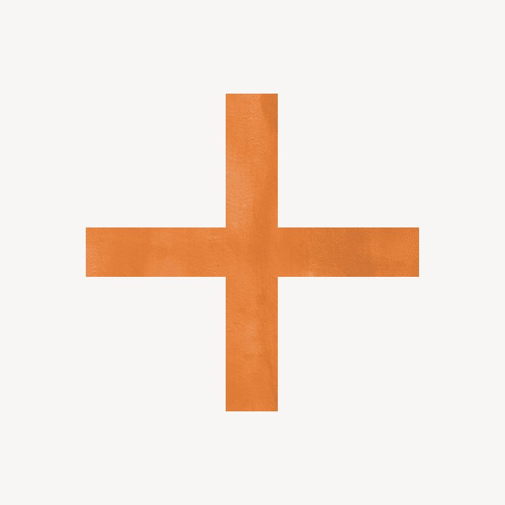 Orange plus sign illustration | Free Photo Illustration - rawpixel