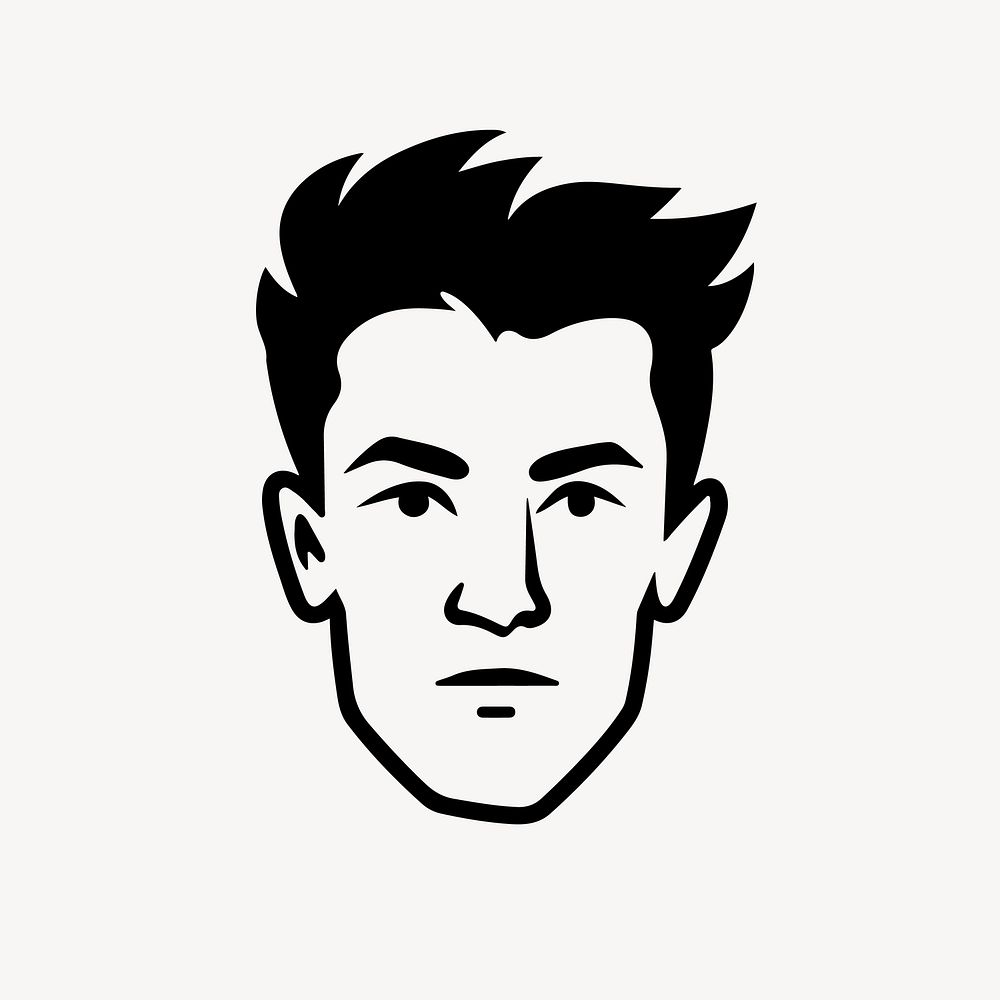 Man character line art illustration | Free Photo Illustration - rawpixel