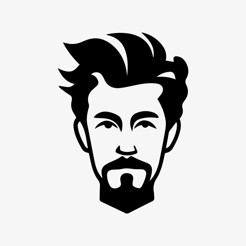 Beard man character line art | Free Photo Illustration - rawpixel