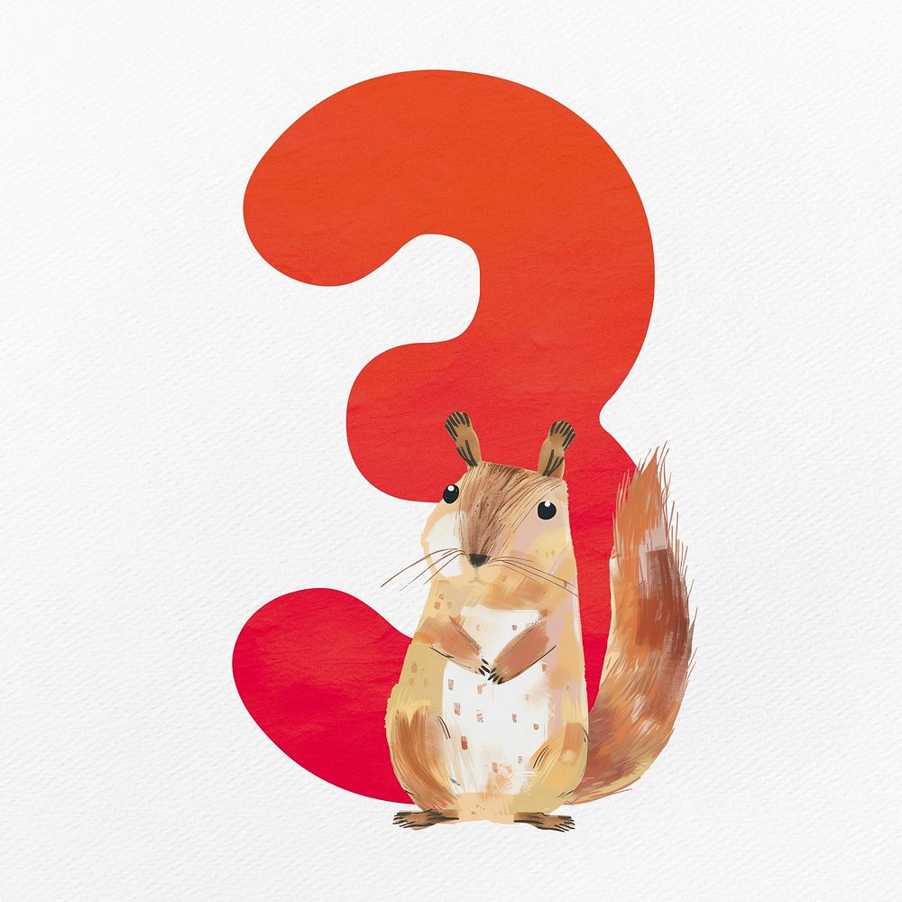 Number 3 animal character illustration | Free Photo Illustration - rawpixel