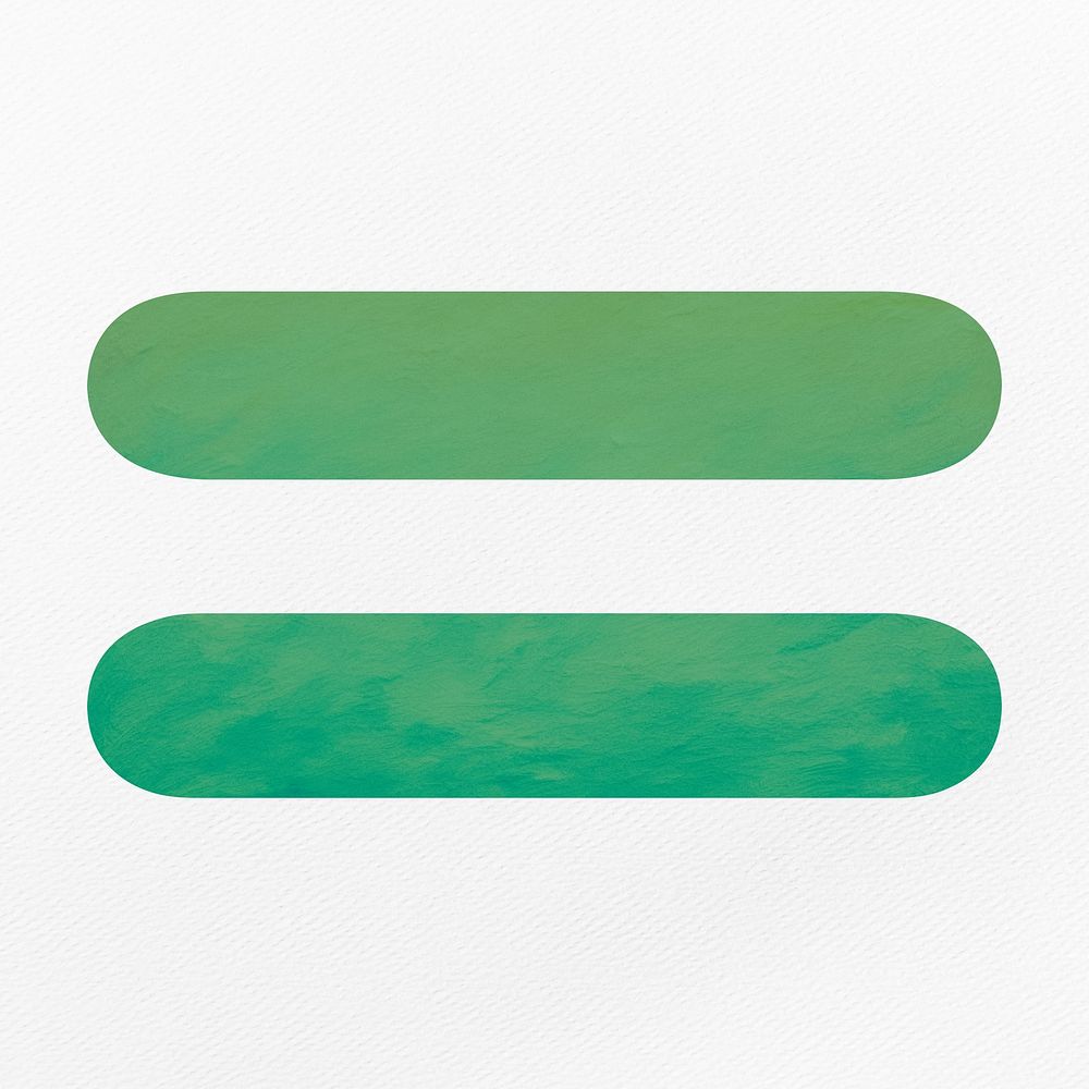 Green equal to sign illustration | Free Photo Illustration - rawpixel