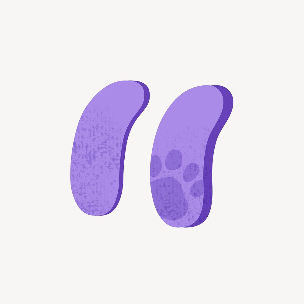 Purple quotation mark sign illustration | Free Photo Illustration ...