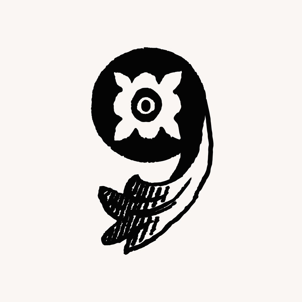 Comma sign classic medieval art | Free Photo Illustration - rawpixel