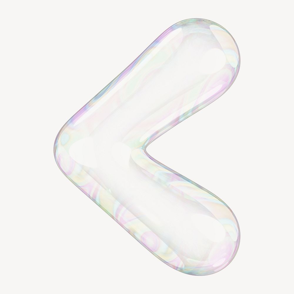 Less than 3D transparent symbol | Free Photo Illustration - rawpixel