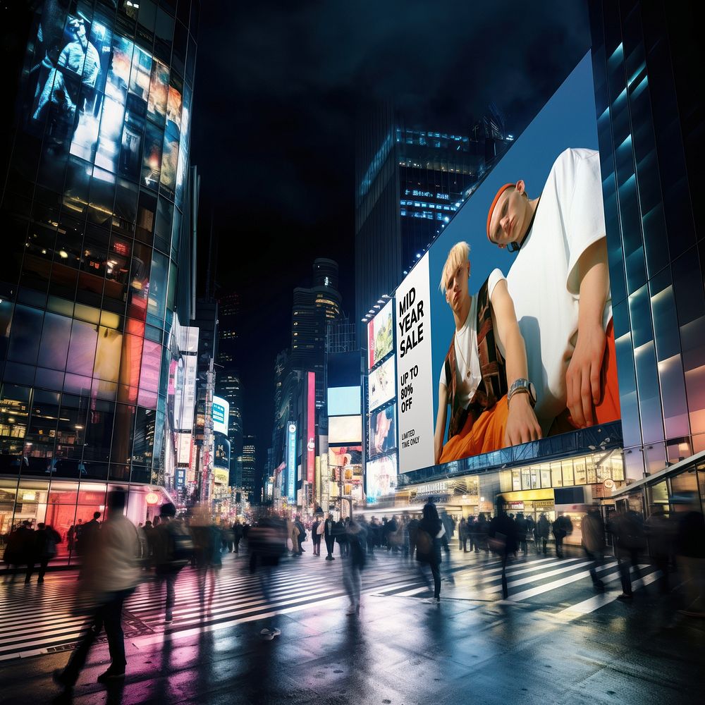 Digital billboard screen mockup psd | Premium PSD Mockup - rawpixel