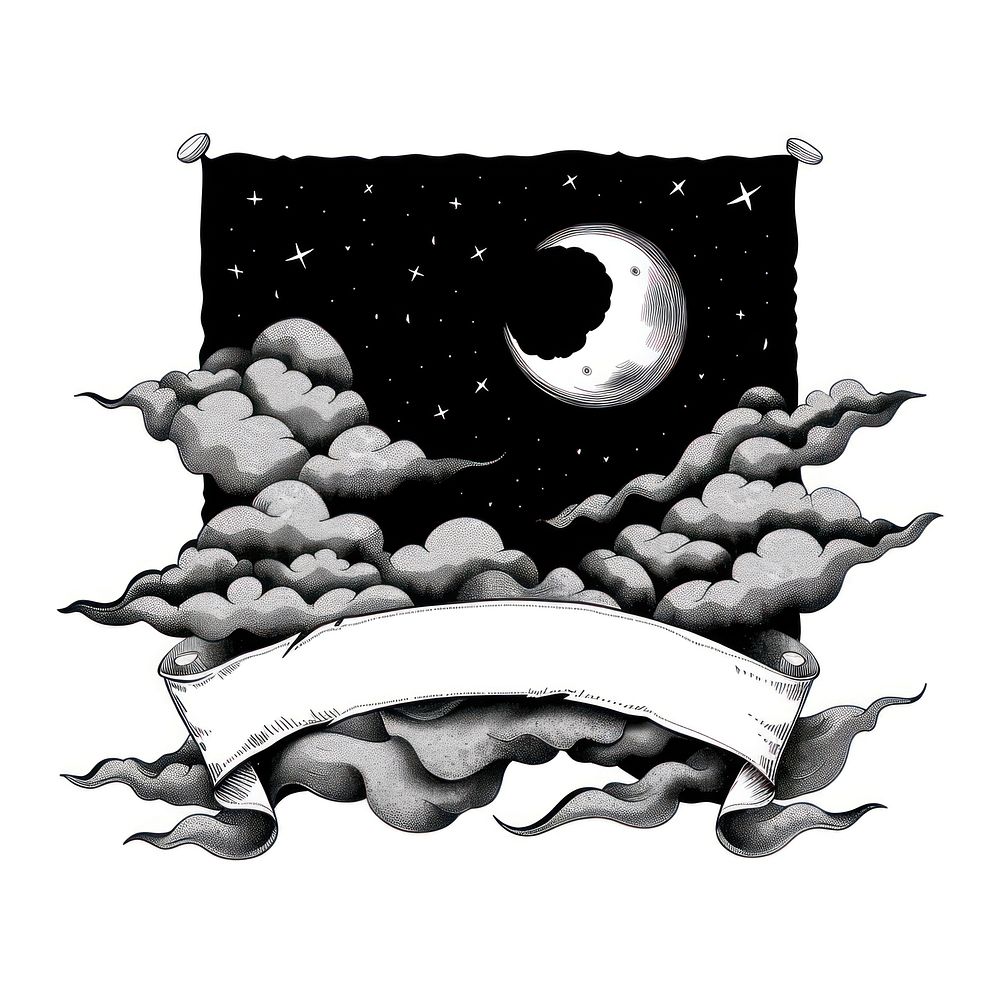 Ribbon moon art electronics astronomy. | Free Photo Illustration - rawpixel