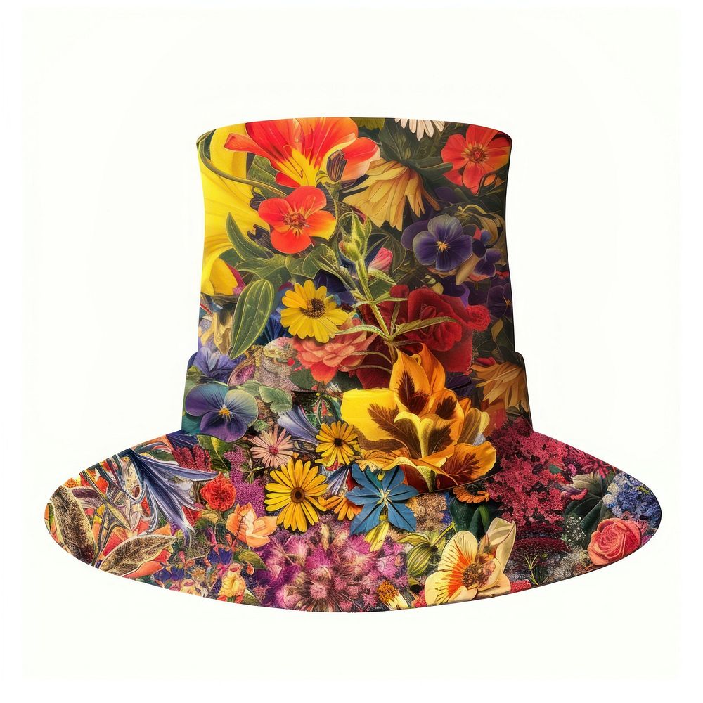 Flower Collage hat flower pattern | Free Photo Illustration - rawpixel