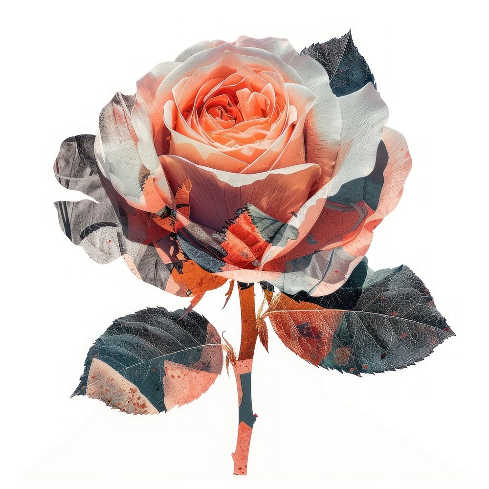 Flower Collage rose flower plant | Premium Photo Illustration - rawpixel
