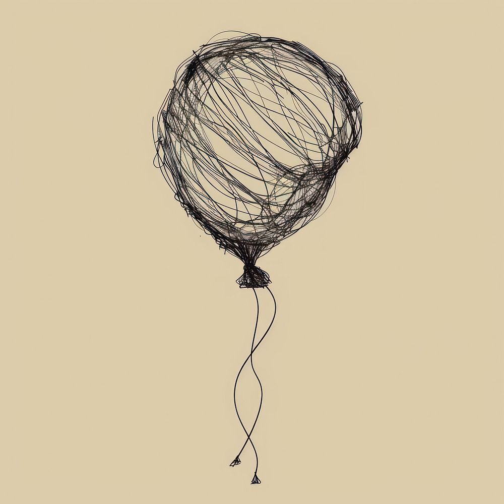 Hand drawn balloon drawing sketch | Premium Photo Illustration - rawpixel