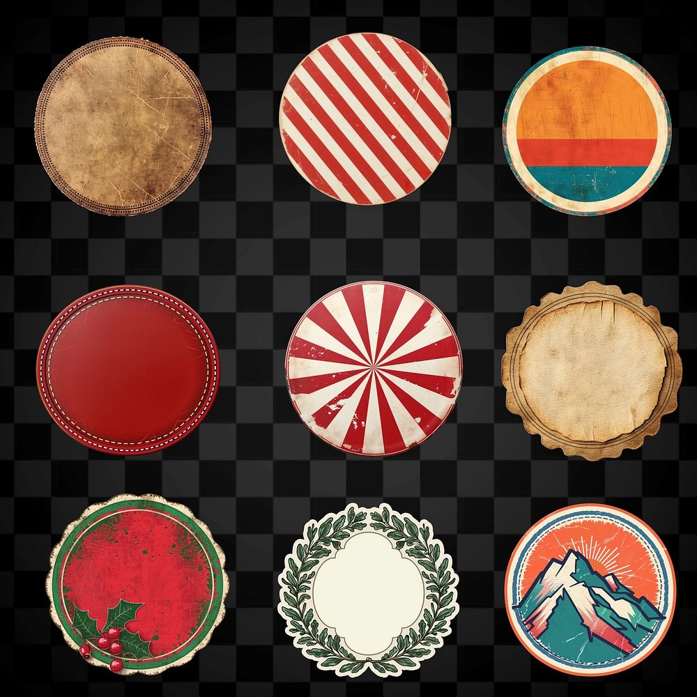 Retro round label design element | Free Photo - rawpixel