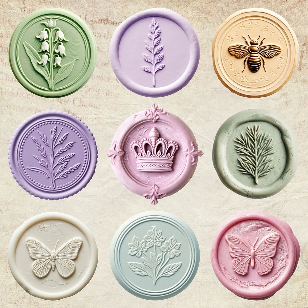 Wax seal stamp design element | Free Photo - rawpixel