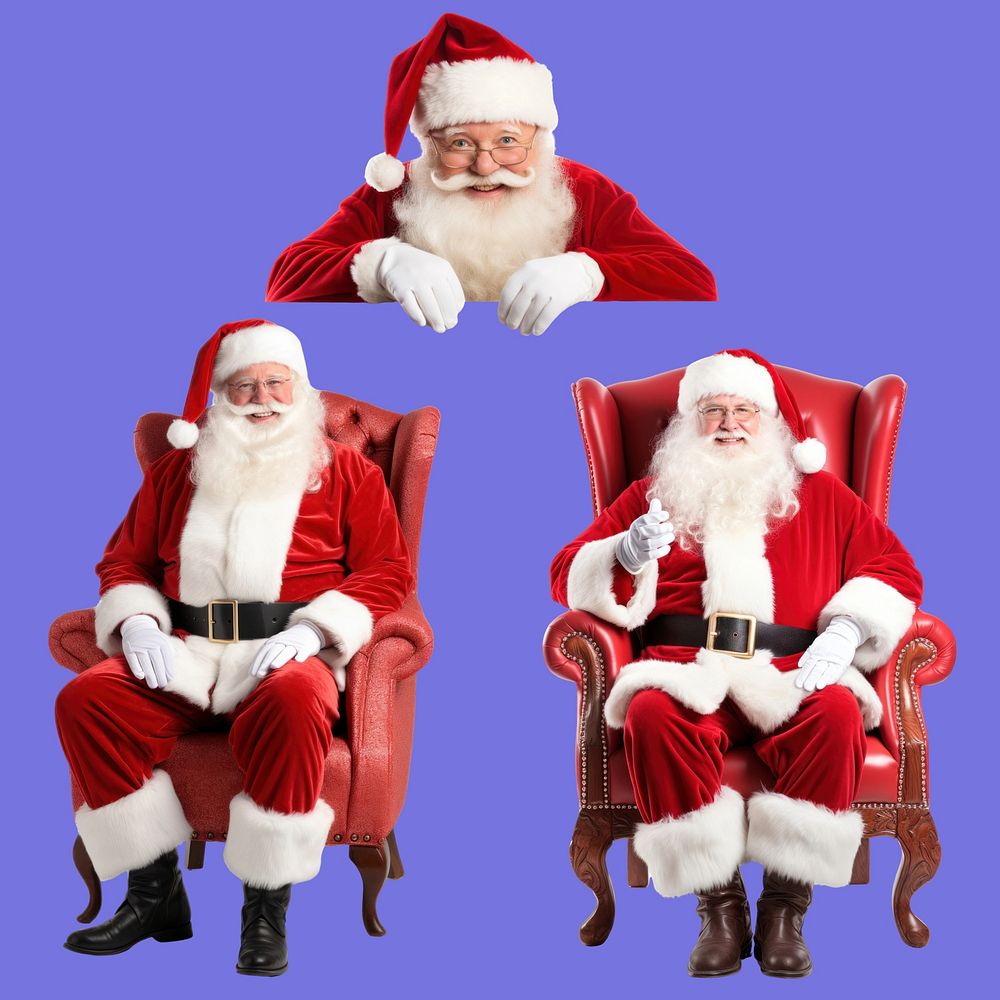 Santa Claus design element set | Free Photo - rawpixel