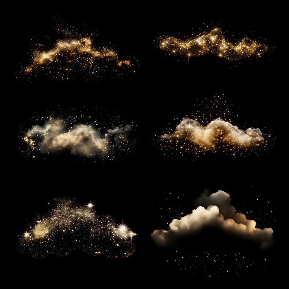 Glitter sparkle cloud design element | Premium PSD - rawpixel