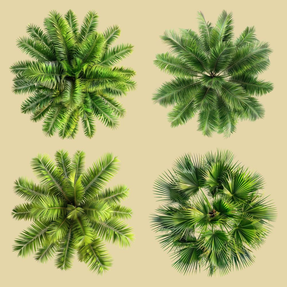 Palm tree top view design | Free Photo - rawpixel